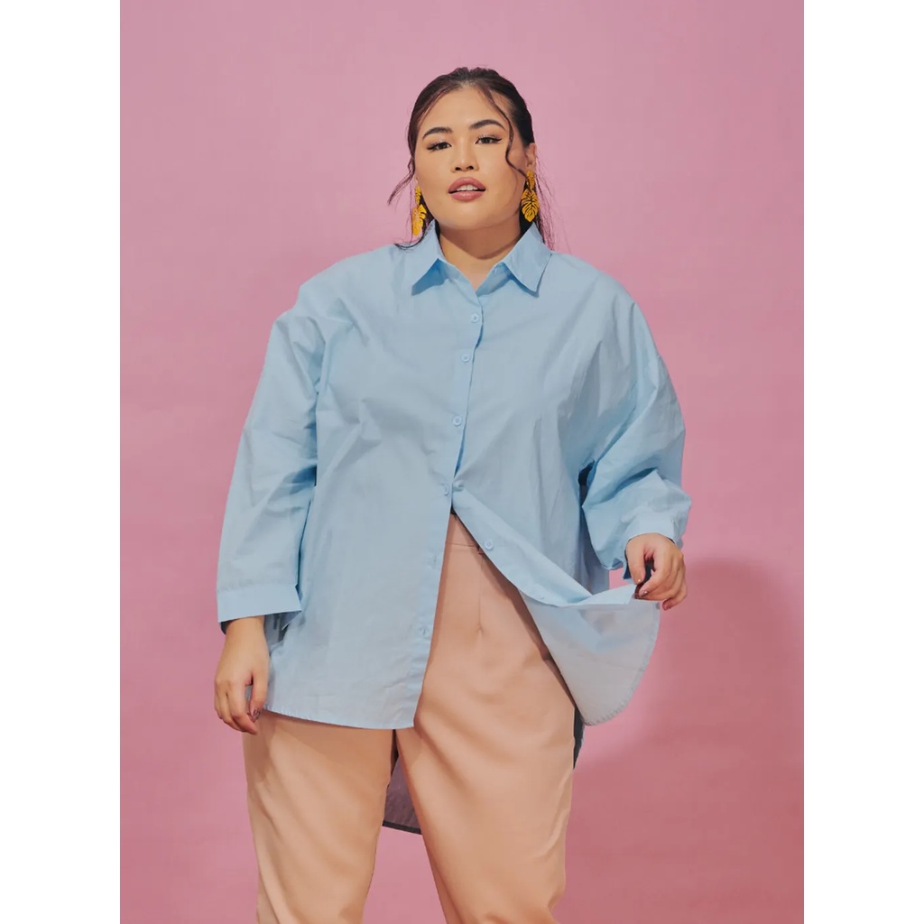 Jual Curva Fabulous - Kemeja Dropped Shoulder Oversized Shirt - The ...