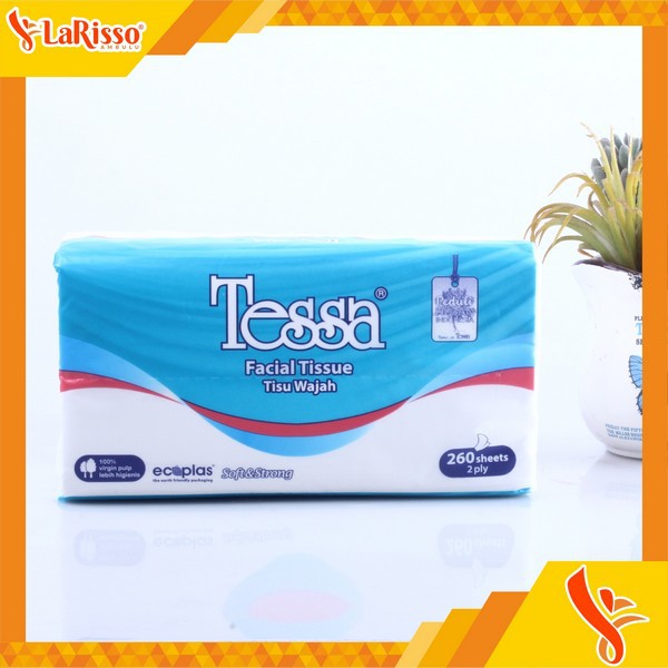Jual TESSA FACIAL TISSUE S.PACK 260 SHEETS(2PLY) | Shopee Indonesia
