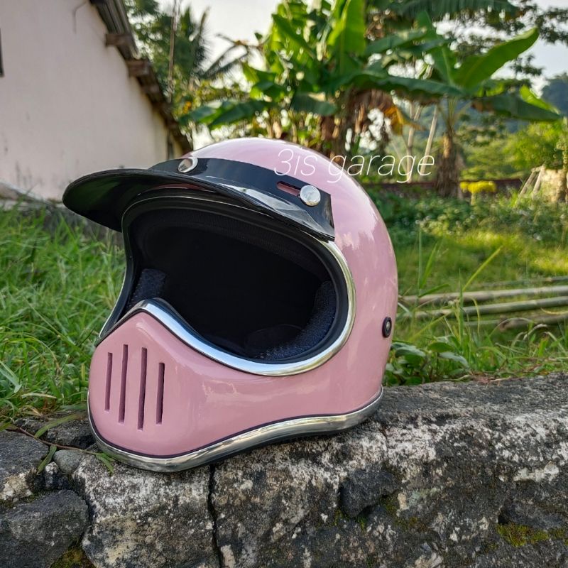 Jual HELM CAKIL M3O SIMPSON M50 FULL FACE RETRO KLASIK | Shopee Indonesia