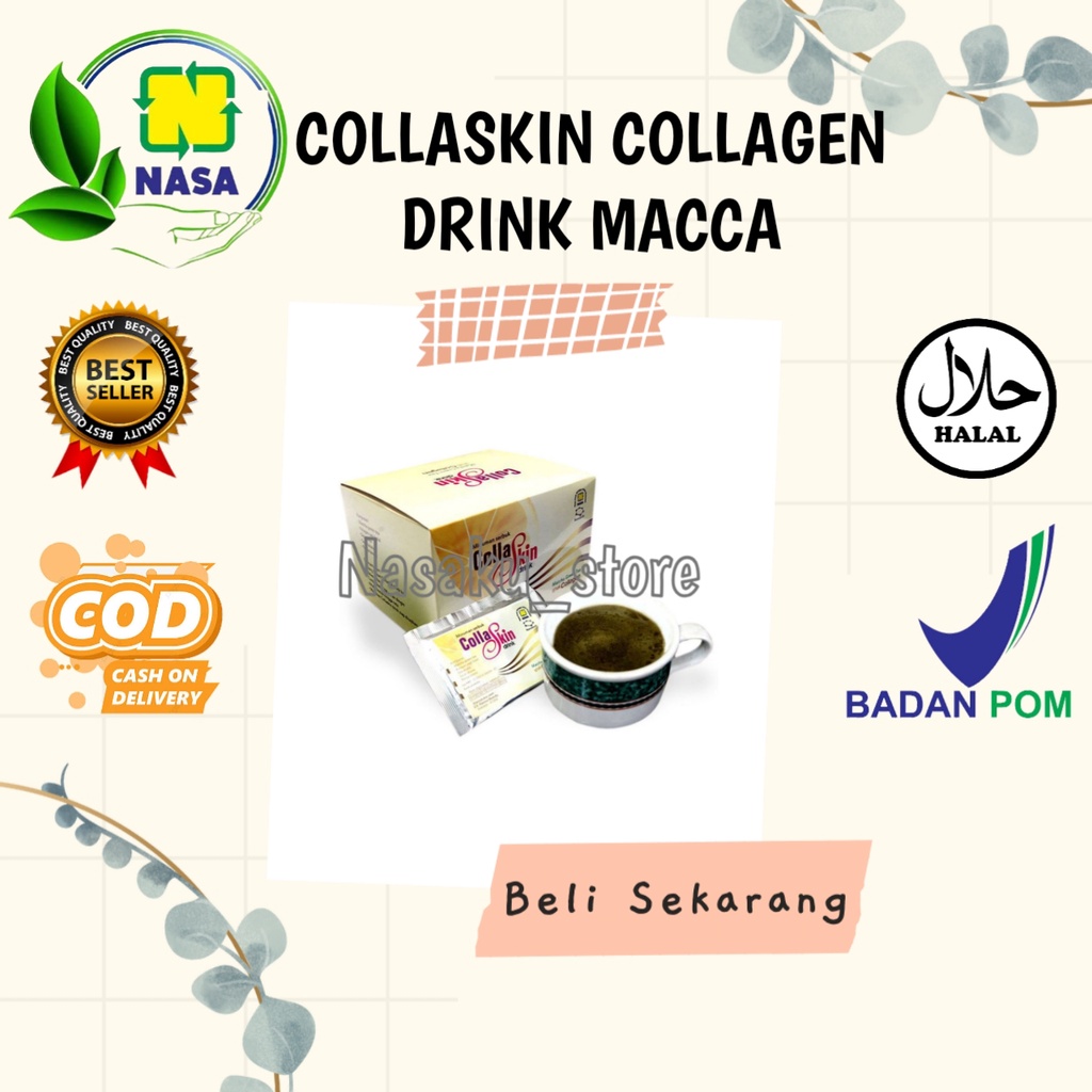 Jual Collaskin Collagen Drink With Macca Green Tea Original Nasa ...