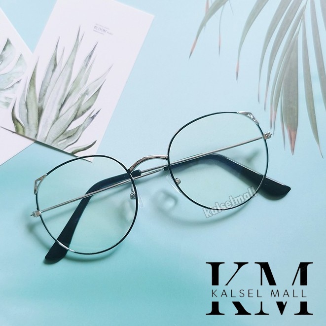 Jual COD Kacamata Frame Anti Radiasi Metal Gaya Retro Model Kuping Kucing Cat Eye Horn Untuk ...