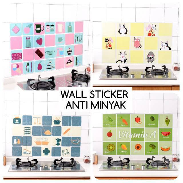 Jual STICKER WALLPAPER DAPUR / WALL STIKER WC ANTI MINYAK / AIR ...