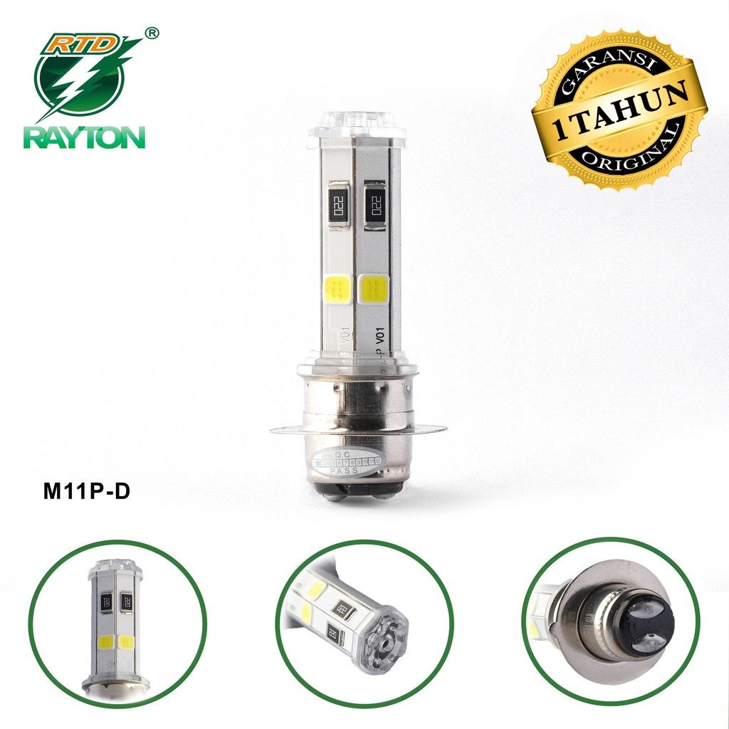 Jual Lampu Motor Rayton Led Otomotif Motor M11P-D Dc9-12V Originnal ...