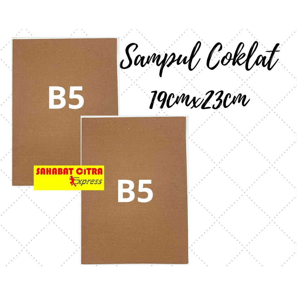Jual SAMPUL BUKU TULIS COKLAT B5 / KERTAS SAMSON TIPIS | Shopee Indonesia
