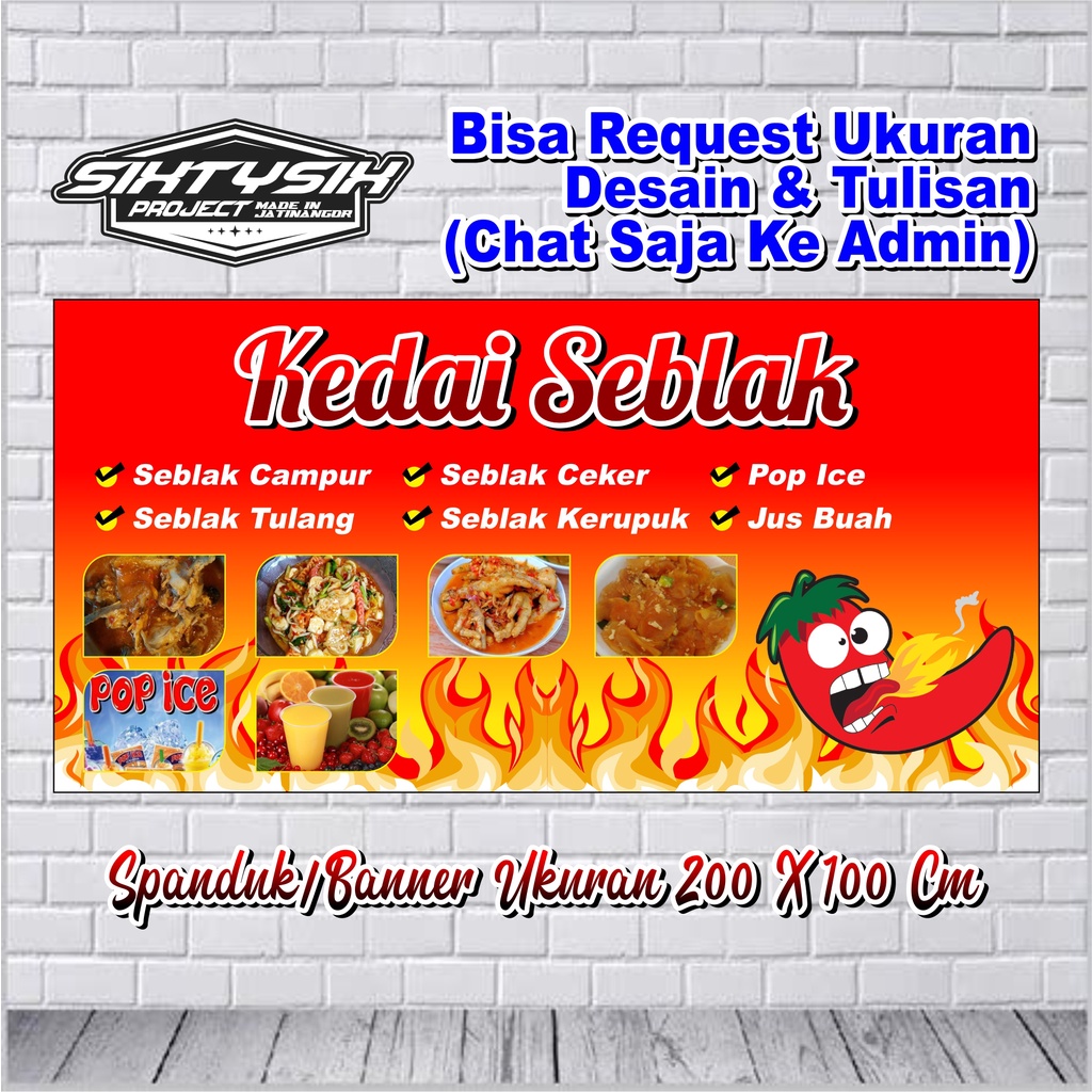 Jual Spanduk/Banner Warung Seblak | Shopee Indonesia
