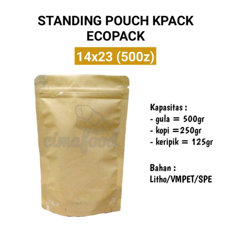 Jual Standing Pouch KPACK Ecopack 14x23 | Shopee Indonesia