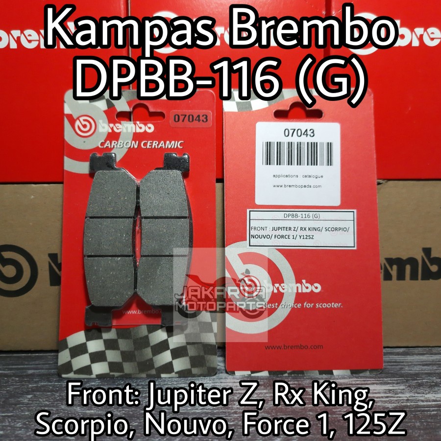 Jual Kampas Brembo DPBB-116(G) Rx King JupiterZ Scorpio Nouvo Force1 ...