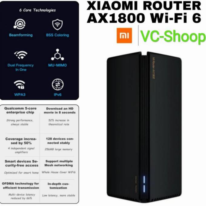 Jual Xiaomi Router Ax1800 Wi-Fi 6 Fully Upgraded - Mi Wifi Cisiimart ...
