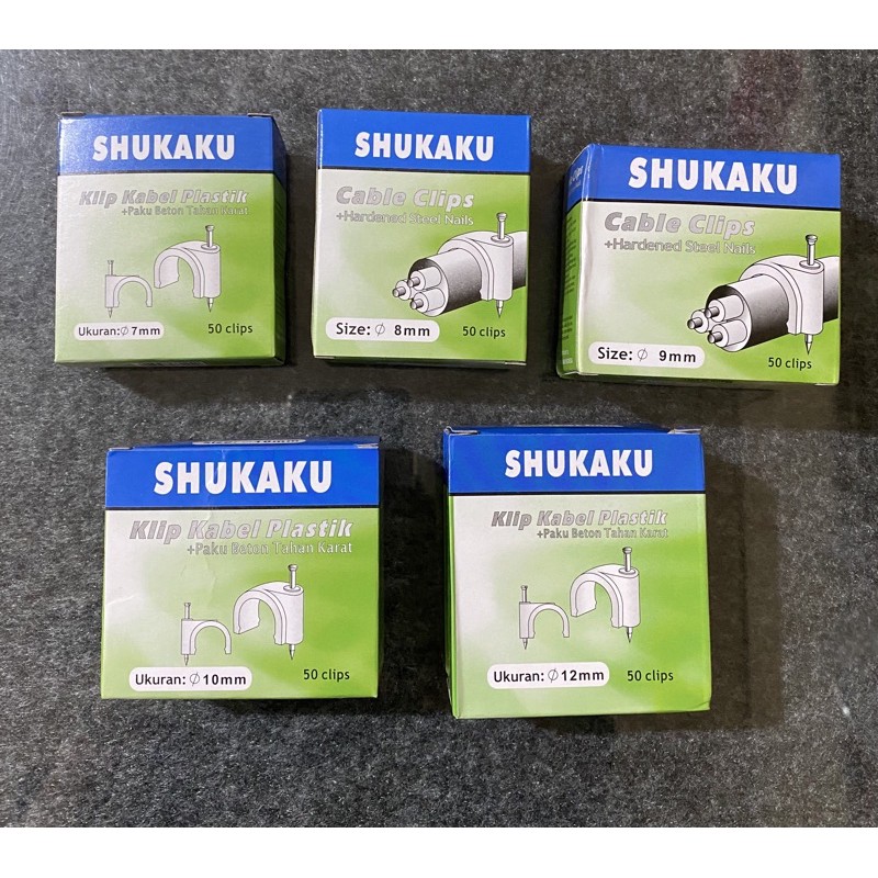 Jual Cable Clips / Kabel klip plastik Beton Shukaku / Sadel paku beton ...