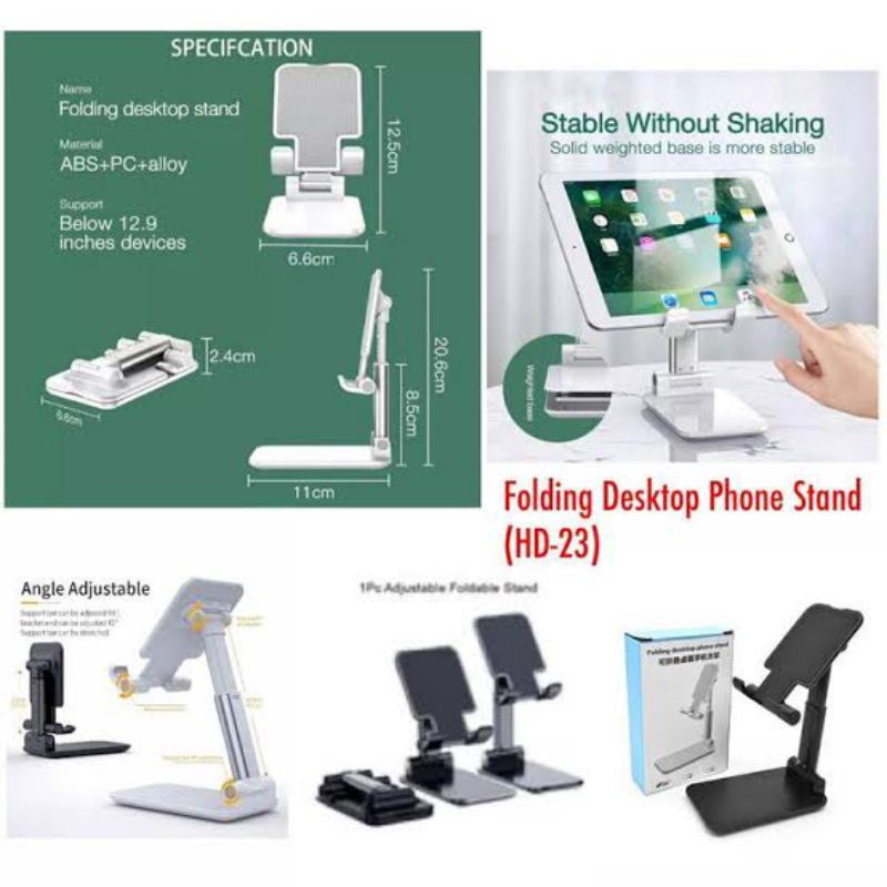 Jual FOLDING DEKSTOP PHONE STAND HD-23/ HD23 Stand Holder Handphone ...