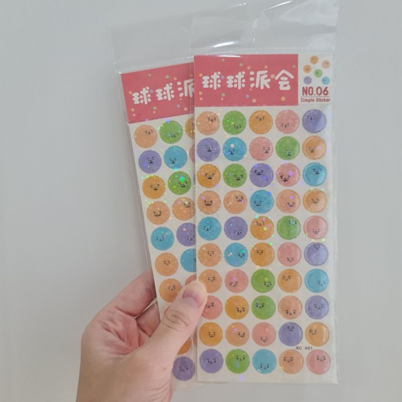 Jual Emoji Sticker Smile Face Moody Mood Habit Tracker Stickers Sheet ...