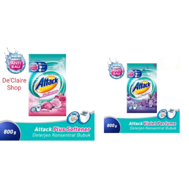 Jual Attack Deterjen Bubuk Plus Softener 750g | Shopee Indonesia