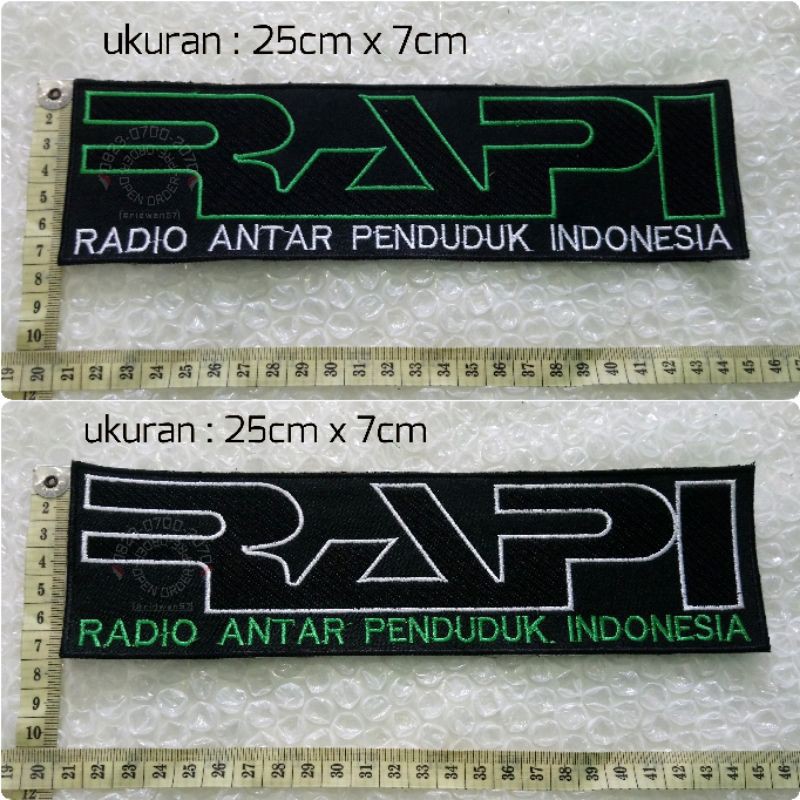 Jual LOGO RAPI LOGO BELAKANG BAJU KAOS ROMPI JAKET EMBLEM RADIO ANTAR ...