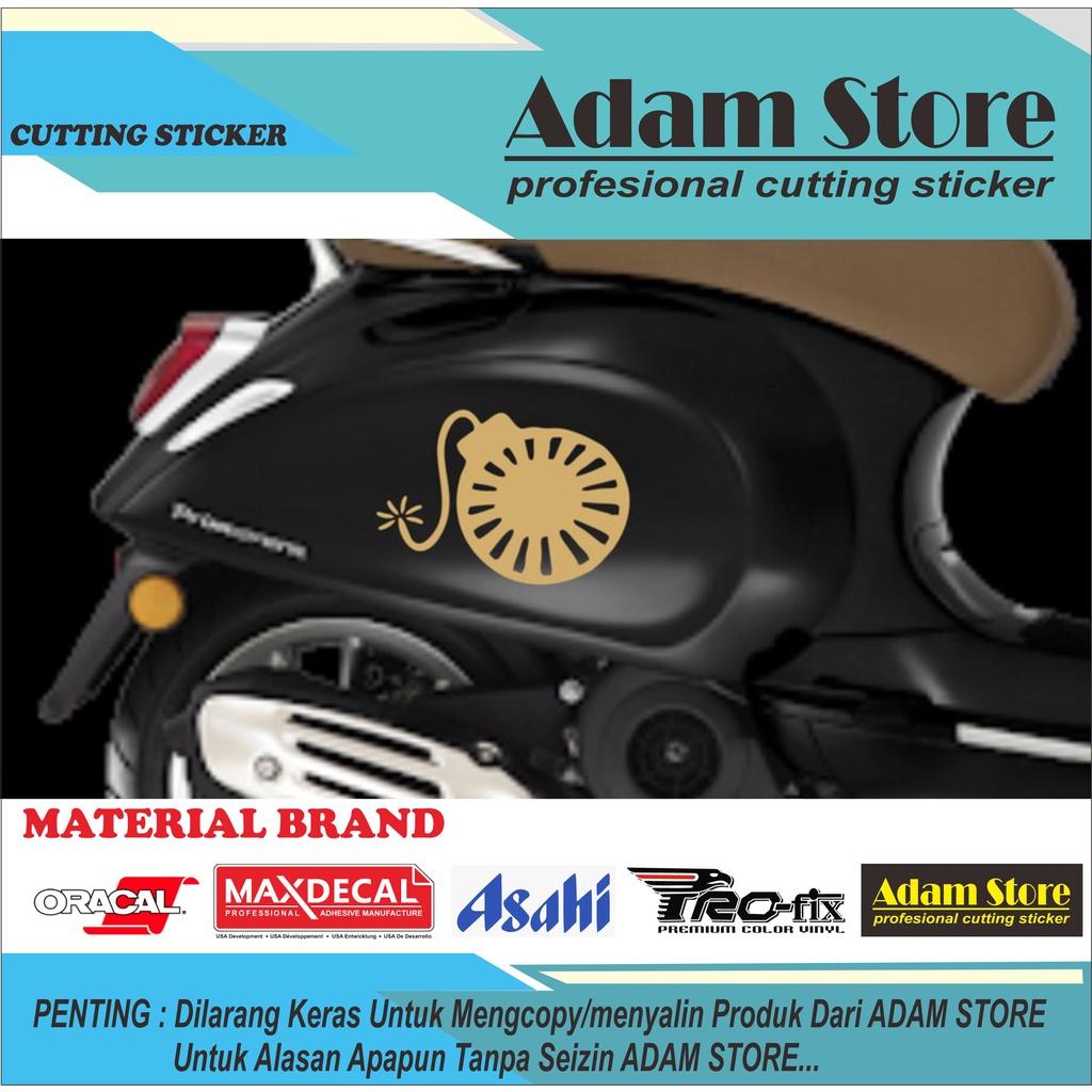 Jual sticker motor vespa lx sticker motor vespa matic sticker vespa ...