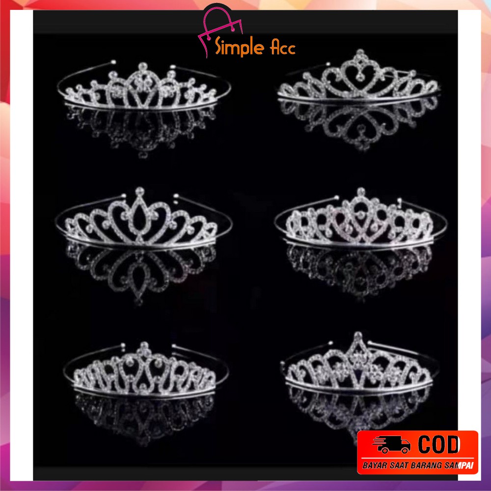 Jual DO-K81 Mahkota Anak Perempuan Bando Mahkota Wanita Korea Fashion ...