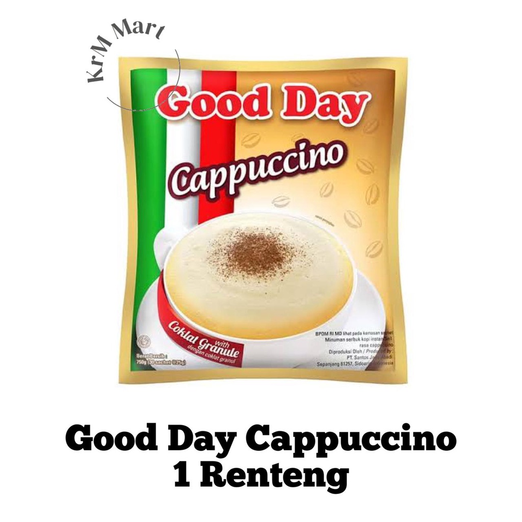 Jual Good Day Cappuccino Renteng isi 10 sachet kopi instan 3 in 1 ...
