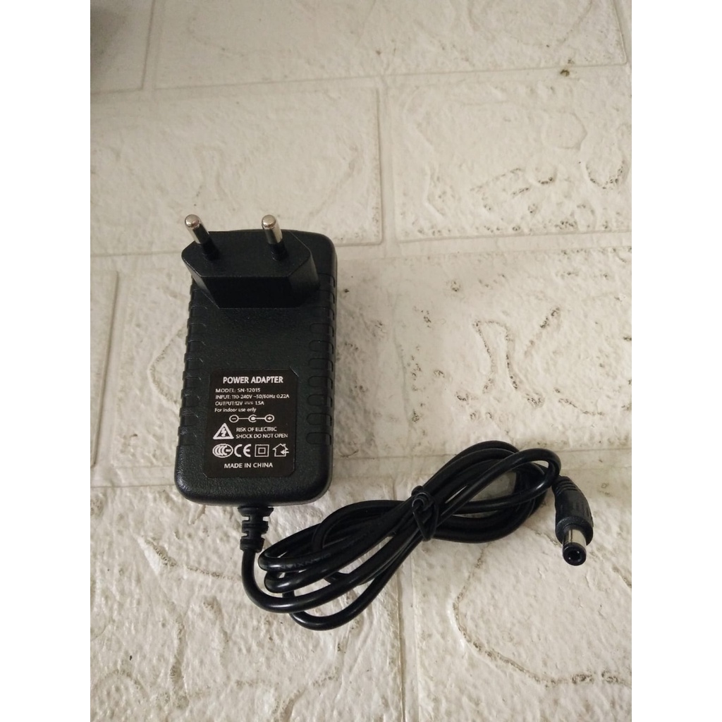 Jual ADAPTOR 12V 1.5A model: SN-12015 Jek DC 5.5mm X 2.1mm - 2.5mm ...
