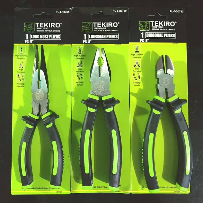 Jual Tekiro Tang 8 Inchi Set 3 Pcs - Tang 8 Inchi Set 3 Pcs Tekiro Original | Shopee Indonesia