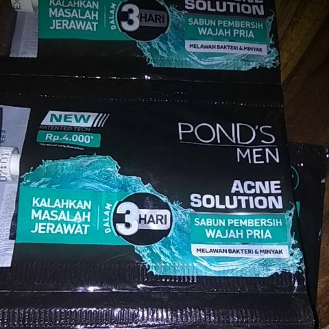 Jual Ponds men acne solution Kemasan SACHET | Shopee Indonesia