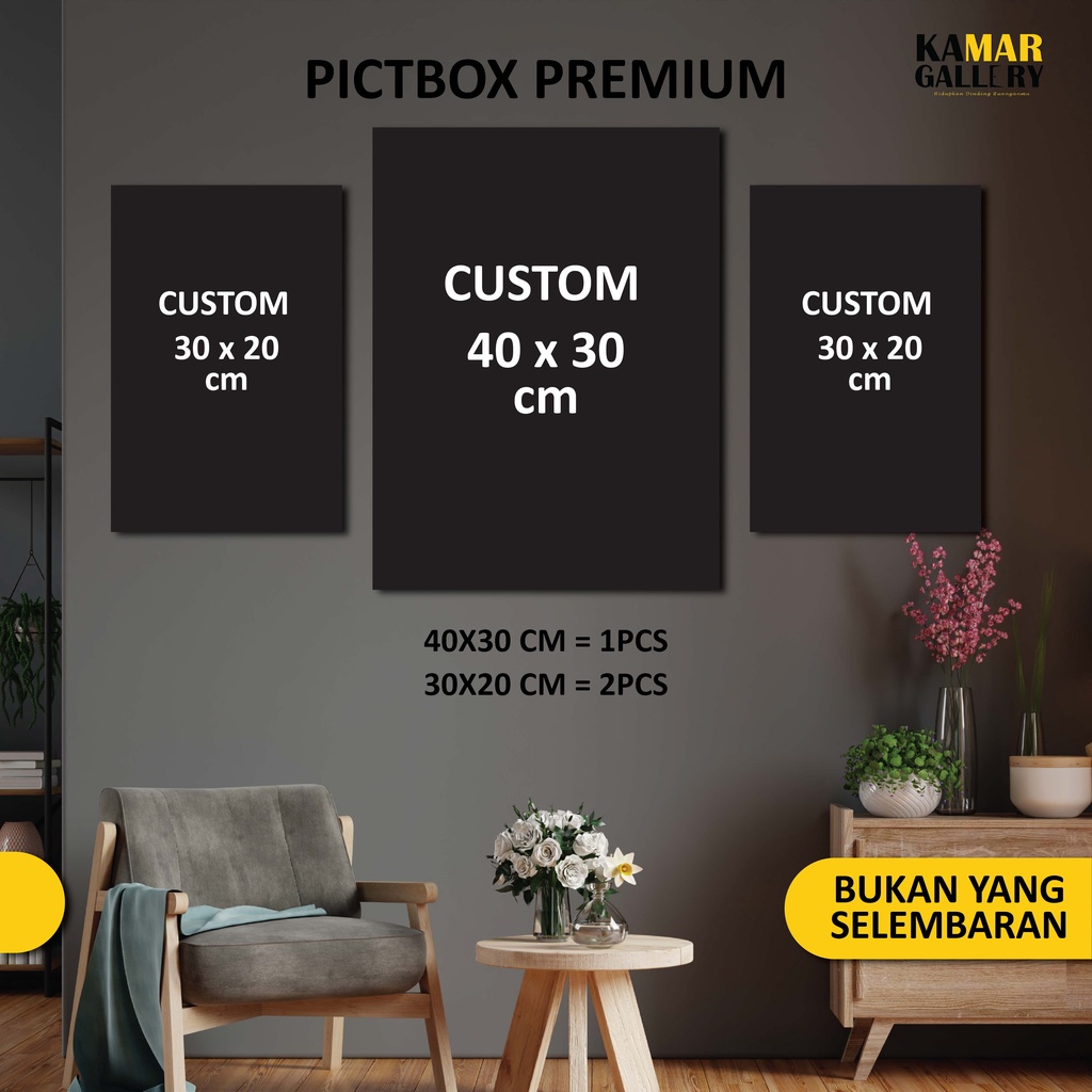 Jual Poster pictbox custom - hiasan dinding - dekorasi dinding - cetak ...