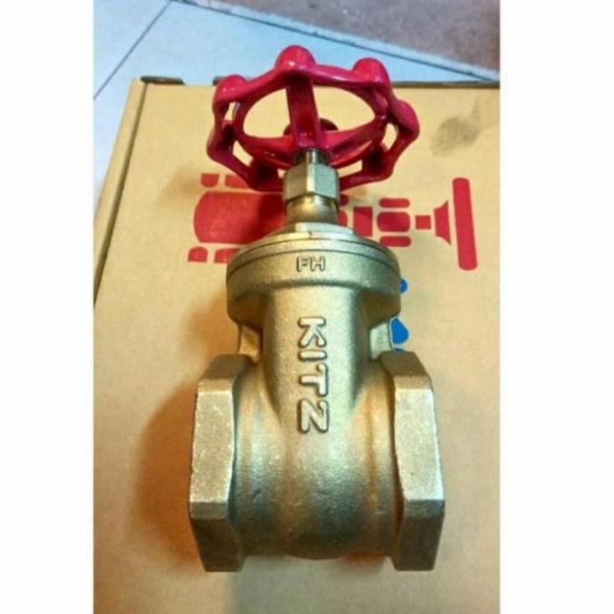 Jual Gate Valve Kitz Kuningan 1/2" Inch | Shopee Indonesia