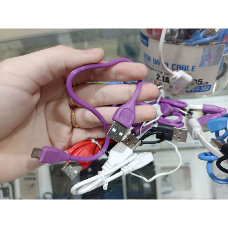 Jual KABEL DATTA 2.1A micro pendek /powerbank | Shopee Indonesia