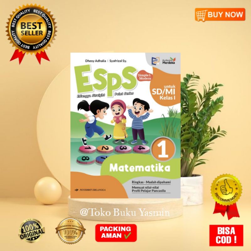 Jual Buku ESPS Matematika kelas 1 SD/MI kurikulum merdeka | Shopee Indonesia