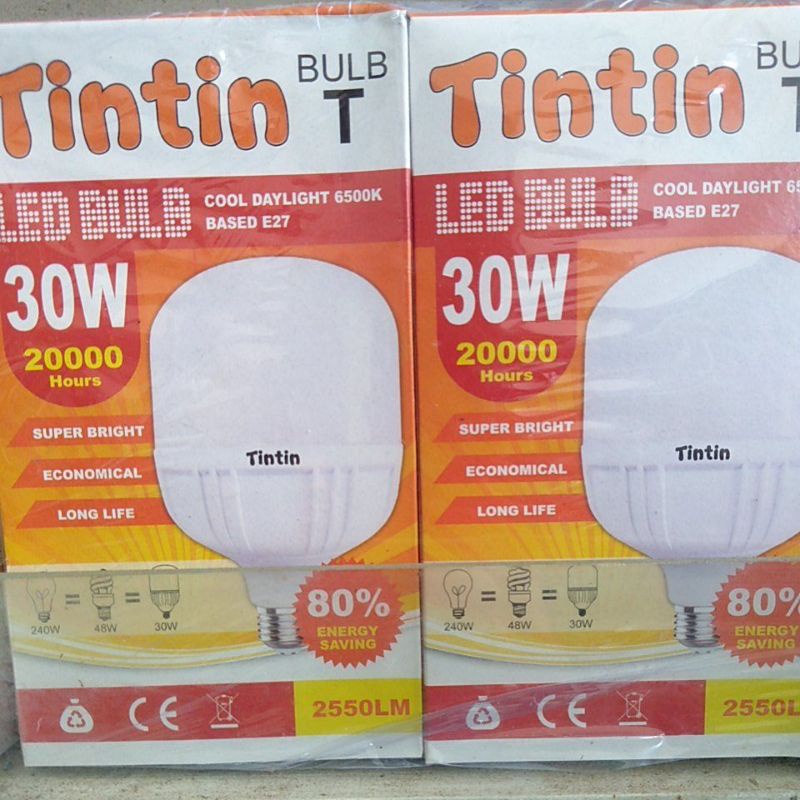Jual LAMPU LED BULB TINTIN 30 WATT | Shopee Indonesia