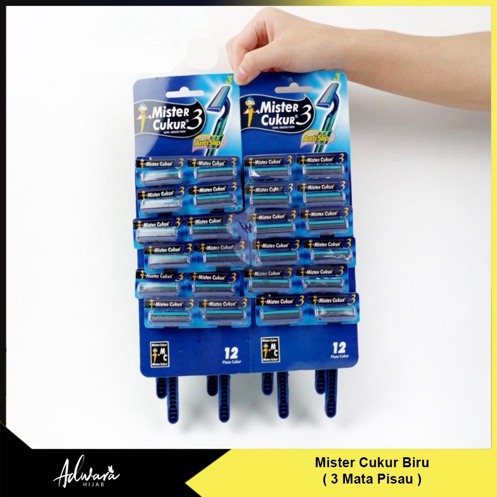 Jual Mister Cukur 3 Pisau Biru / Kerokan Cumis dan Alat Cukur Jenggot | Shopee Indonesia