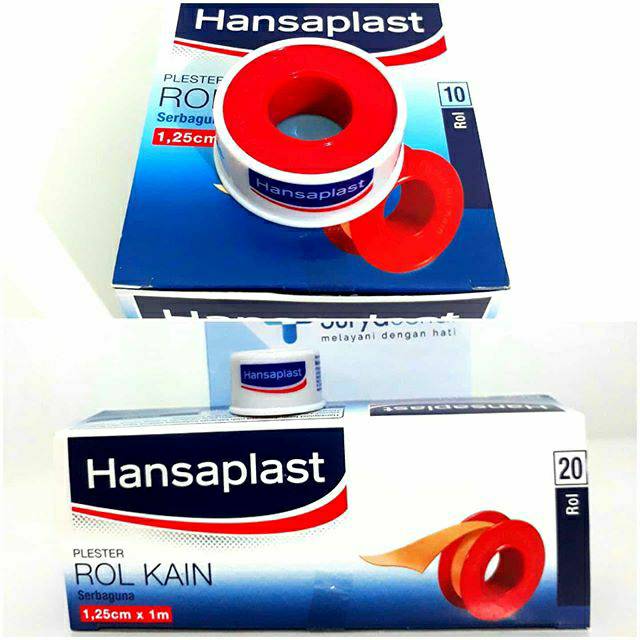 Jual Hansaplast Roll Plester Kain 1.25cm x1 m / 1.25 cmx5m | Shopee ...