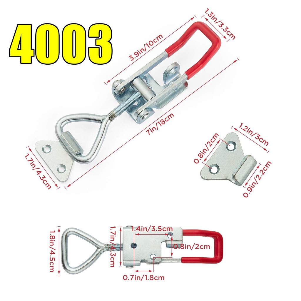 Jual Klem grendel 4003 Adjustable Toggle latch clamp 660Lb / klem togel ...