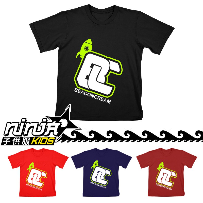 Jual BAJU KAOS ANAK Beaconcream Rocket Logo MINECRAFT LUCU LAKI LAKI ...
