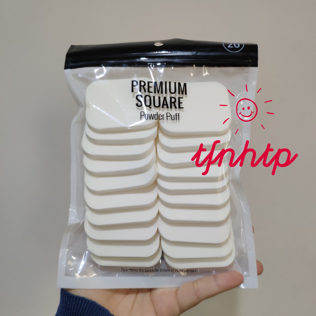 Jual MINISO Premium Square Powder Puff per Pc | Shopee Indonesia