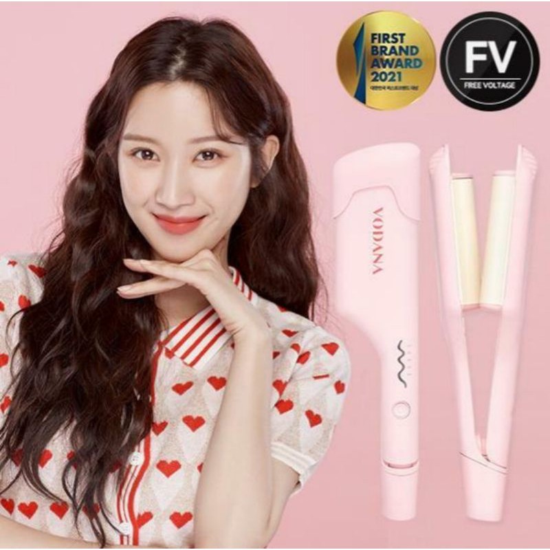 Jual READY - Vodana Triple Flow Wave Iron 32mm Pink Vanilla Mermaid | Shopee Indonesia
