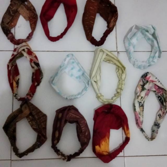 Jual Bando Bandana Motif Batik Anak dan Dewasa Tipe Korea Lurus German ...