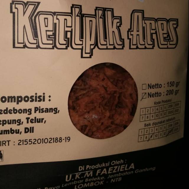 Jual Keripik Ares Lombok | Shopee Indonesia
