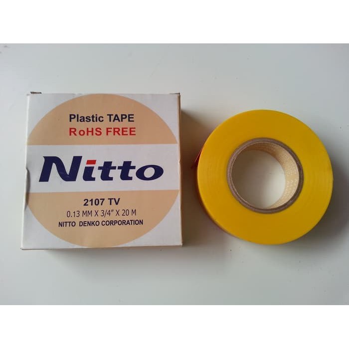 Jual Isolasi solasi selotip Nito Nitto Kabel warna Hitam Kuning Biru ...