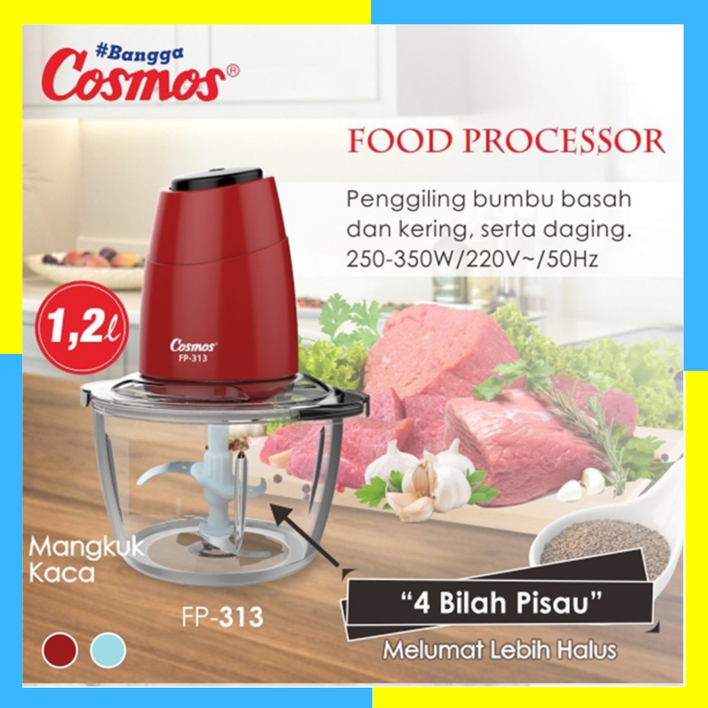 Jual COSMOS FOOD PROCESSOR FP 313/FP313 CHOPPER BUMBU KERING DAN BASAH ...