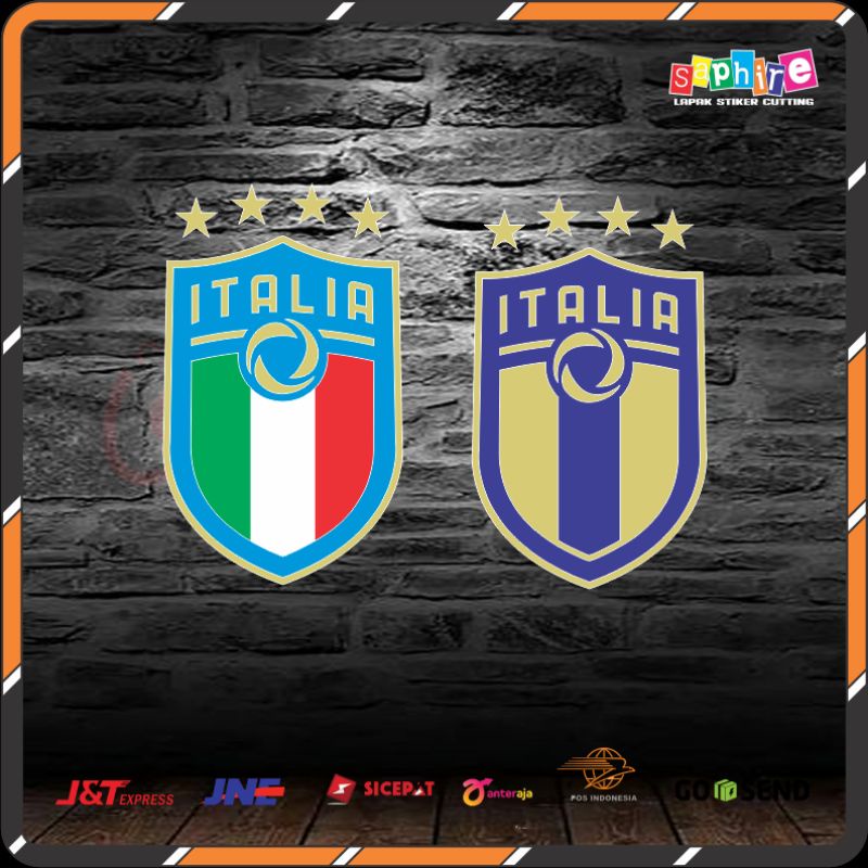 Jual Stiker Logo Sepakbola Timnas Italia Multiwarna | Shopee Indonesia