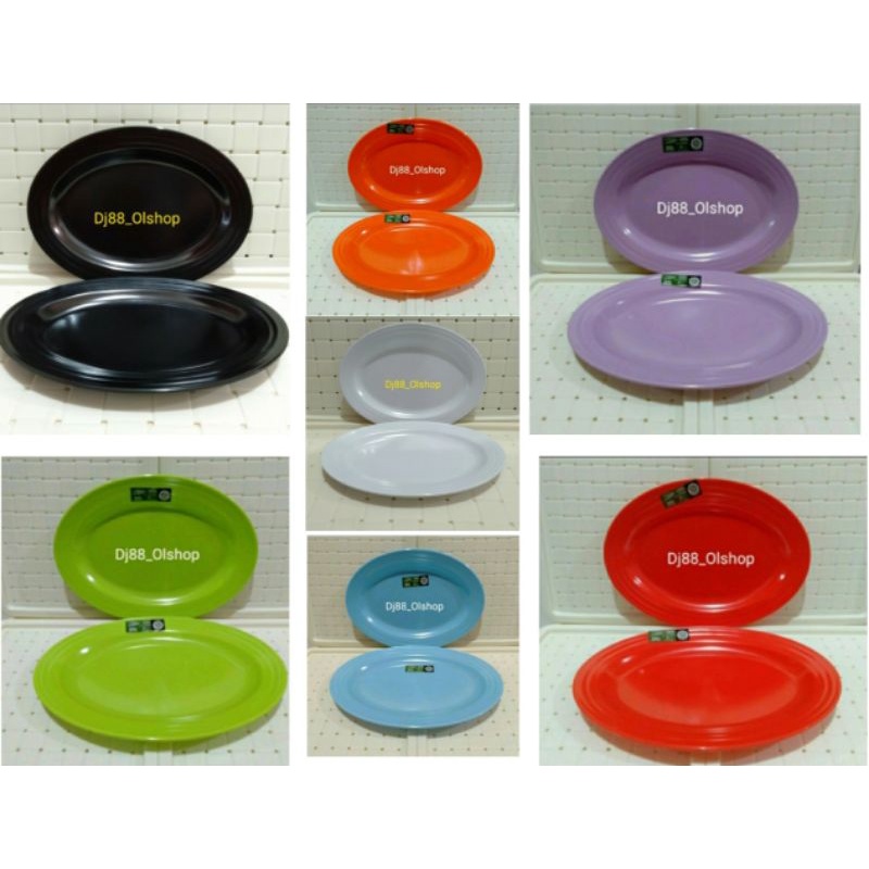 Jual Piring Oval Melamin 8.5 inch Merek Golden Flying Fish P-0903 ...