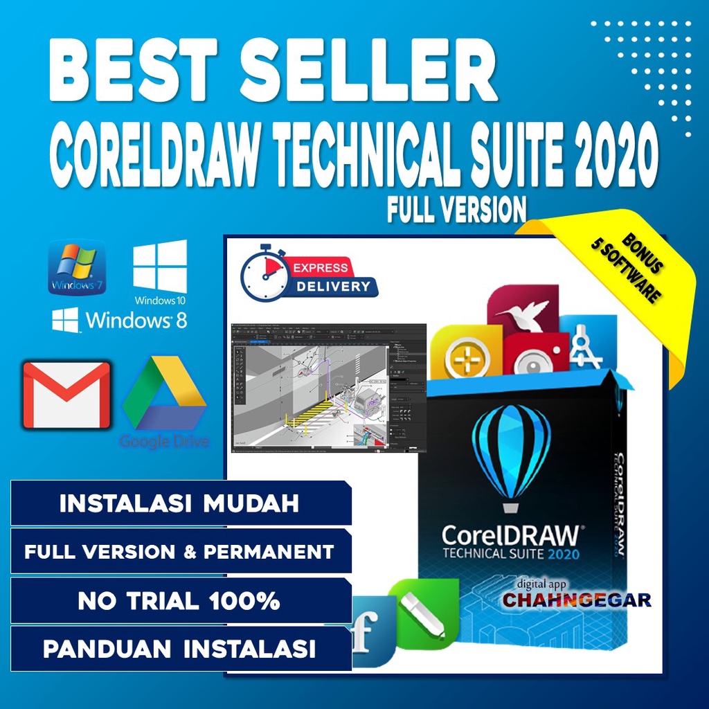 Jual CorelDRAW Technical Suite 2020 Full Version | Software Editing ...