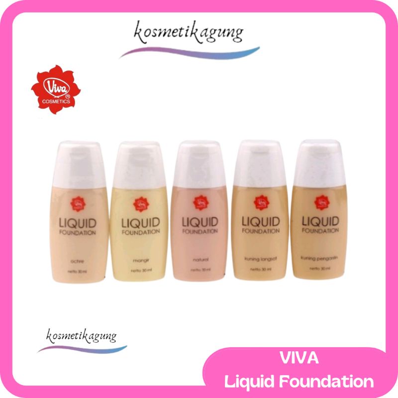 Jual VIVA Liquid Foundation | Alas Bedak | 30 ml | Shopee Indonesia