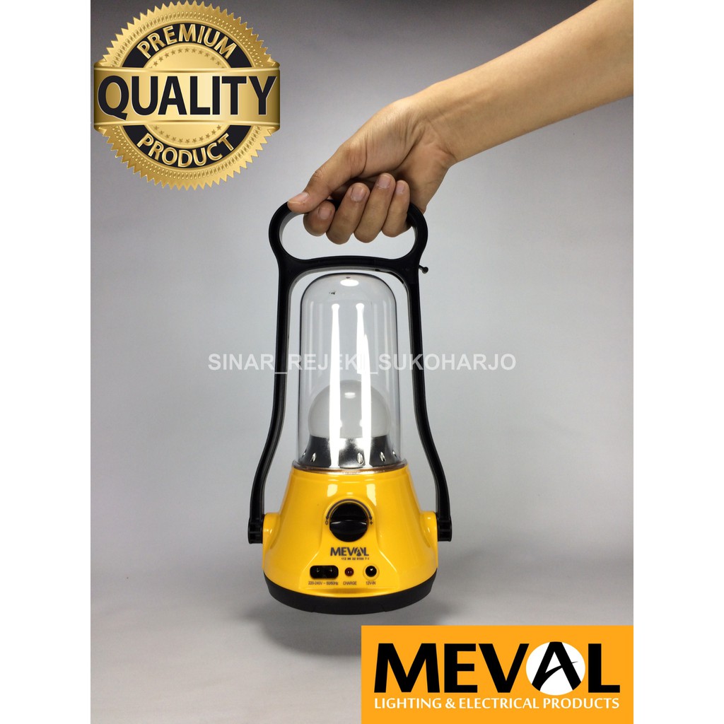 Jual MEVAL 5W LED CAMPING / EMERGENCY LAMP (UP TO 30 HOURS USAGE ...
