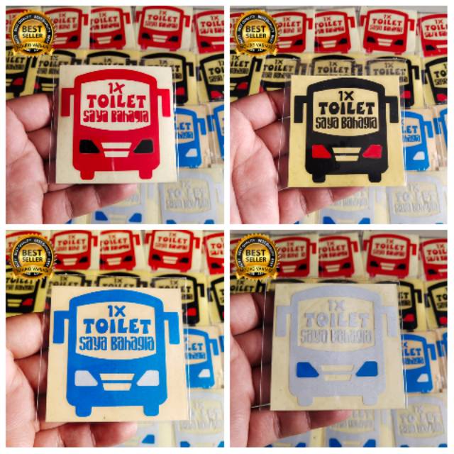 Jual stiker cutting sticker TELOLET BUS JET BUS N807 KUALITAS TERBAIK ...