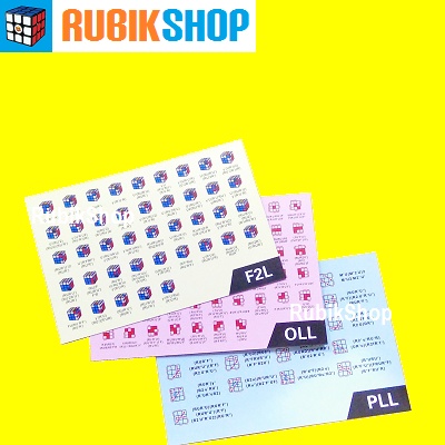 Jual QIYI CFOP CARD CROSS F2L OLL PLL / KARTU RUMUS RUBIK | Shopee ...
