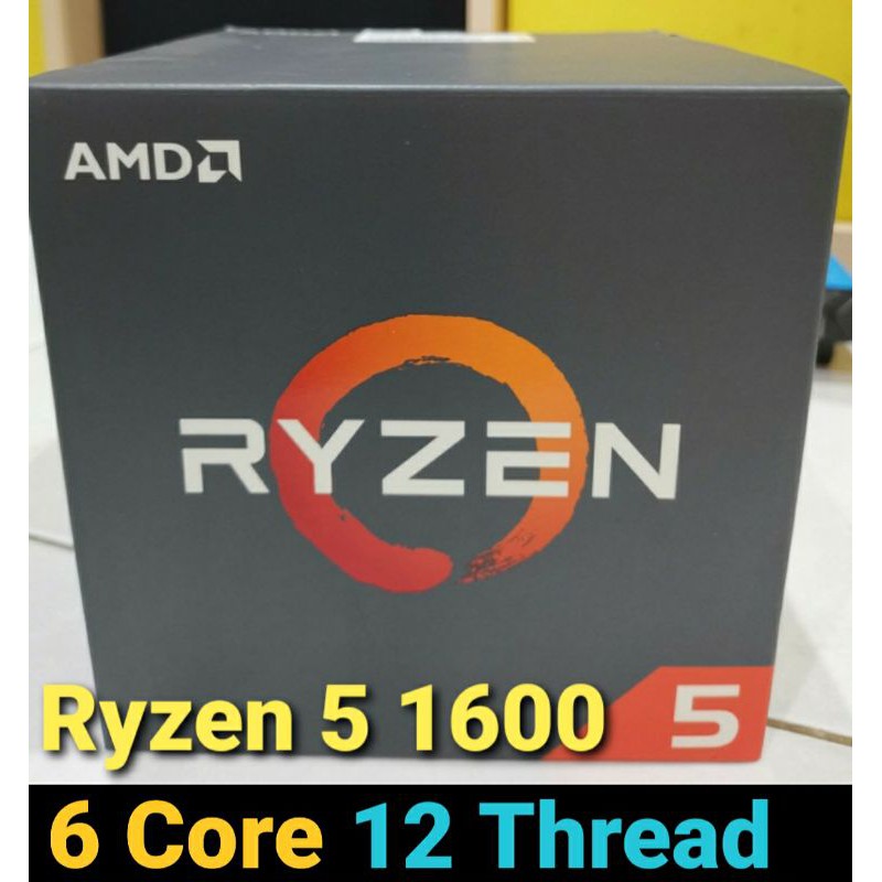 Jual AMD Ryzen 5 1600 AM4 3.6GHz 6 Core 12 Thread 19MB Cache | Shopee ...