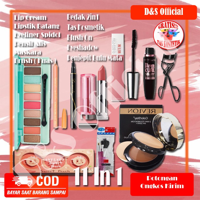 Jual 1 Paket Make Up Lengkap Murah Ala Korean Buat Remaja / Paket Make ...