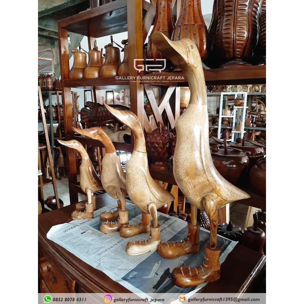Jual Patung Bebek Sepatu Isi 4 Bahan Bambu | Shopee Indonesia