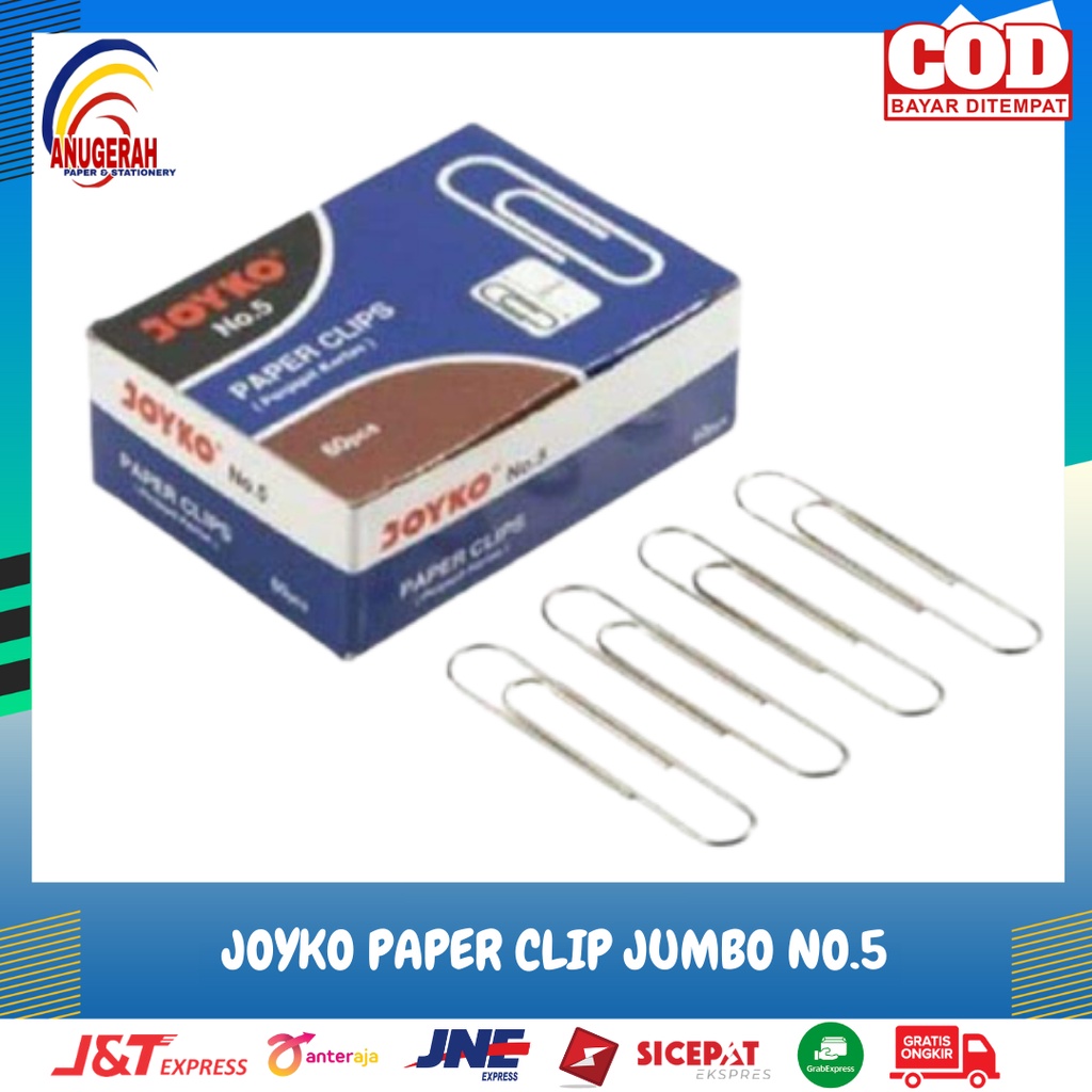 Jual JOYKO PAPER CLIP JUMBO NO.5 (PCS) | Shopee Indonesia