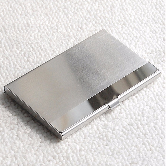 Jual Tempat Kartu Nama Full Stainless / Dompet Kotak Name Card Holder ...